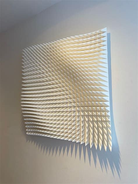 3d Printed Wall Art Contemporary Geometric 3d Printed Wall Sculpture