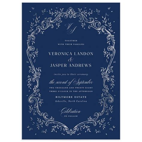 Formal Opulent Frame Wedding Invitations In 2025 Wedding Invitations