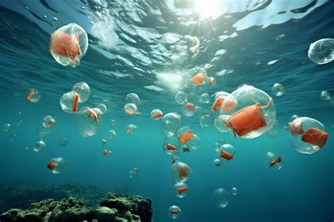 Premium Photo Variety Of Small Debris In The Ocean