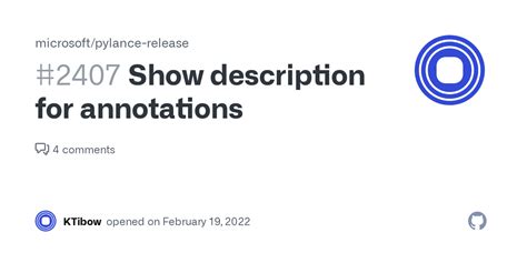 Show Description For Annotations Issue Microsoft Pylance Release GitHub