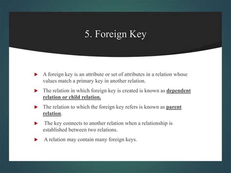 database keys types of keys in dbms pptx