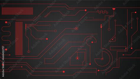 Vector Red Circuit Board Wallpaper Digital Technology Background Stock Vector Adobe Stock Vector Red Circuit Board Wallpaper Digital Technology Background Stock Vector Adobe Stock