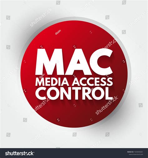 Mac Media Access Control Network Data Stock Vector Royalty Free