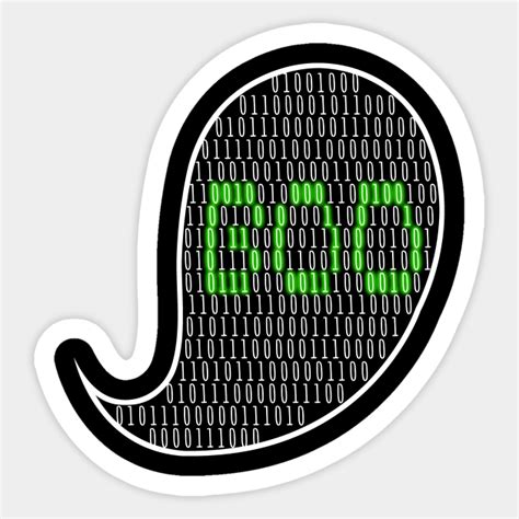 Scary Binary Code Programmer Sticker Teepublic
