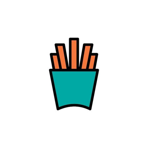 Premium Vector French Fries Icon Vector Design Templates