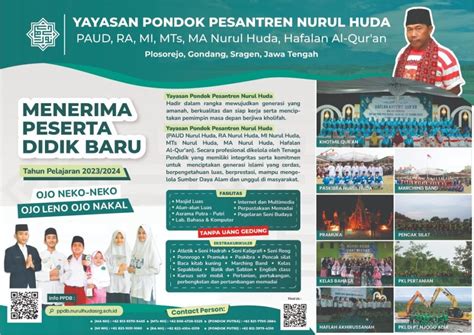 Brosur Ppdb Ra Nurul Huda 2022 2023 Ponpes Nurul Huda Sragen