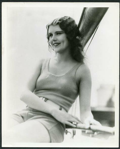 June Collyer Candid In Sailing Attire Original Vtg 1930s Don English