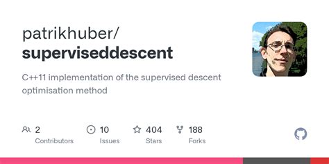 Github Patrikhubersuperviseddescent C11 Implementation Of The Supervised Descent
