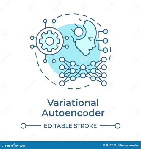 Variational Autoencoder Multi Color Concept Icon Cartoon Vector 351328835