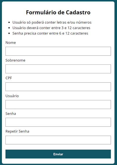 github leonardomancilha form validation um exercício sobre validando