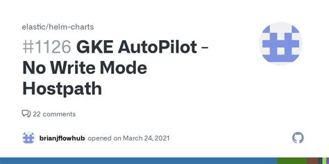 gke autopilot no write mode hostpath · issue 1126 · elastic helm