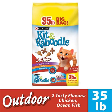 Purina Kit And Kaboodle Dry Cat Food Outdoor Chicken And Ocean Fish 35 Lb