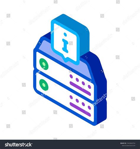 Information On Server Machine Learning Color Stock Vector Royalty Free