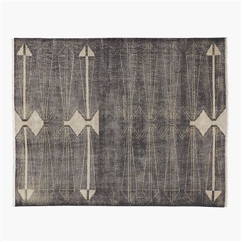 Luma Hand Knotted Black New Zealand Wool Area Rug 8x10 By Ackerman