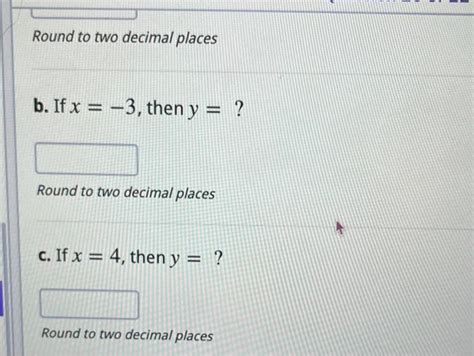 Solved Given The Linear Equation Y 2x 2 Determine The Value