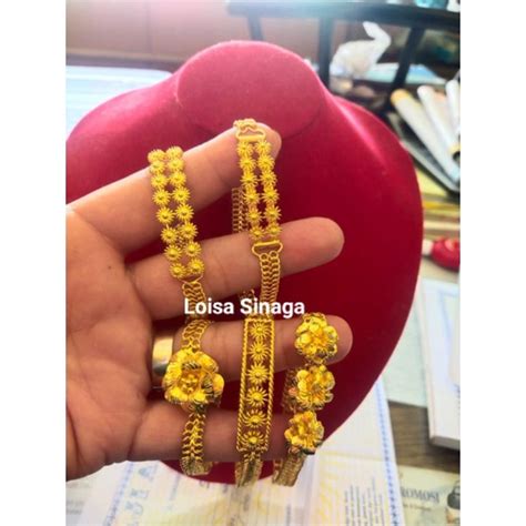 Jual Model Gelang 10 Gram And 15 Gram Emas Lm London 24k Kadar 99 99 Shopee Indonesia