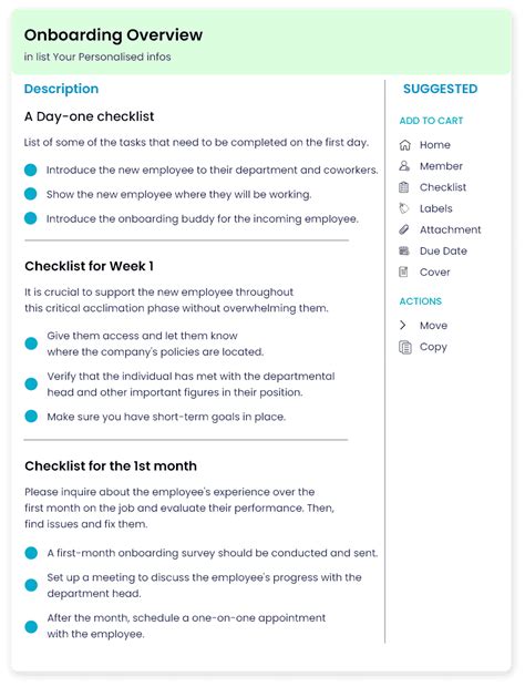 Onboarding Checklist Template