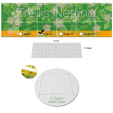 Plant Trellis Netting Heavy Duty Polyester Plant S Vicedeal