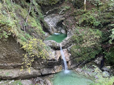 Fratarica Canyon And Stream Waterfalls Log Pod Mangartom Triglav