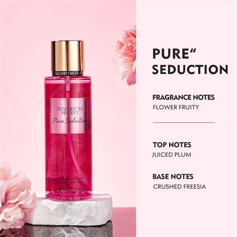 Senoritas Secret Body Mists 3 Bare Vanilla Pure Seduction Love