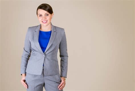 Premium Photo Brunette Woman Smiling Isolated