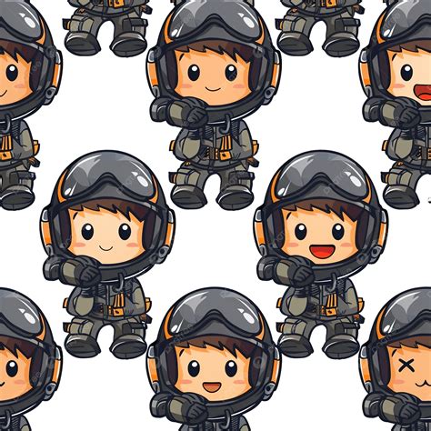 Cute Cartoon Airforce Fighter Pilot Character Pattern Pilot Air Force Fighter Pilot Png