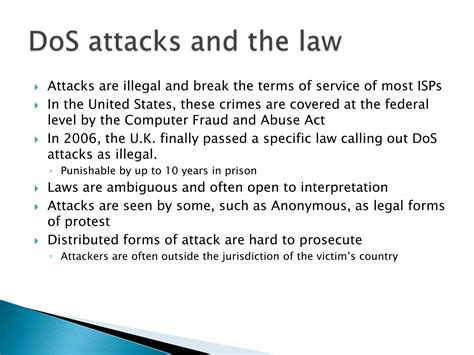 An Introduction To Denial Of Service Attacks Ppt