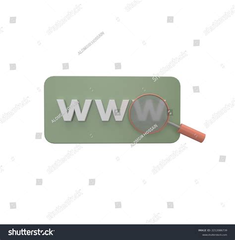 Minimal 3d Illustration Browser Symbol Stock Illustration