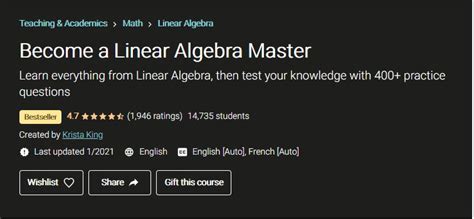 9 Best Linear Algebra Courses For Data Science And Machine Learning
