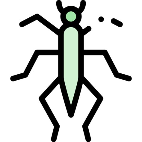 Bug Detailed Rounded Lineal Color Icon