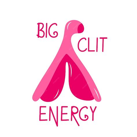 Gran Clítoris Frase De Energía órgano De Dibujos Animados Cita De