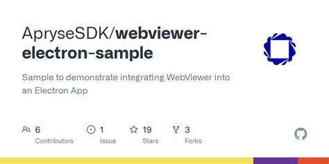 GitHub ApryseSDK Webviewer Electron Sample Sample To Demonstrate Integrating WebViewer Into
