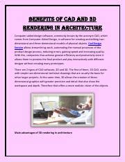 Nanopdf Benefits Of Cad And D Rendering In Architecture Pdf Benefits Of CAD And D