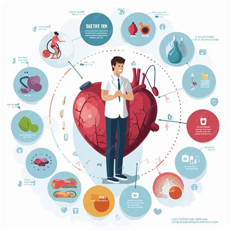 Heart Health And Cardiovascular Disease Infographic Illustration