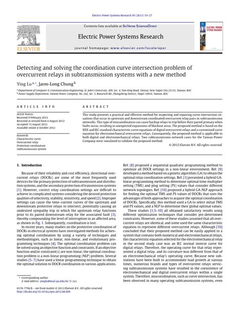 Detecting And Solving The Coordination Curve Intersection Problem Of