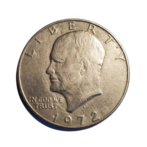 Vintage 1972 D One Dollar Liberty Eisenhower Coin Flying Eagle Rare And