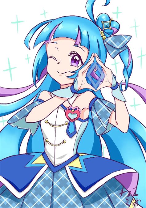 Aokaze Nana And Cure Wink Precure And 1 More Drawn By Chocomintice