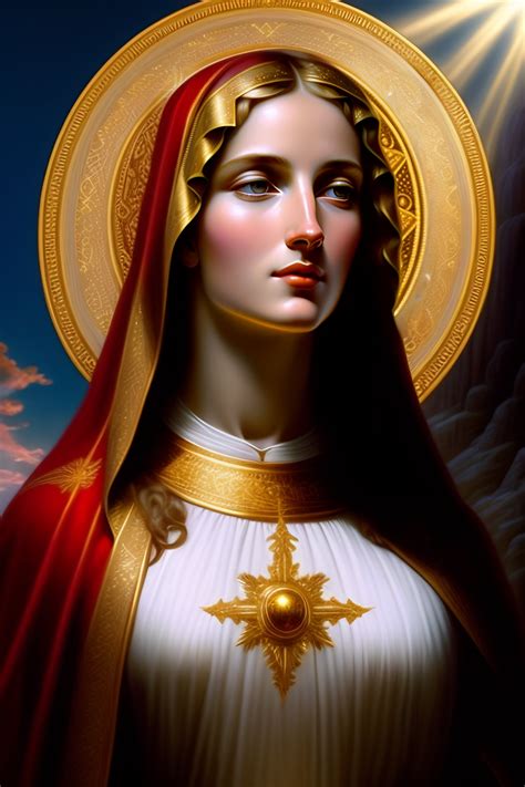 Lexica Virgin Mary Mother Of Jesus Full Body With Beautiful Robe And