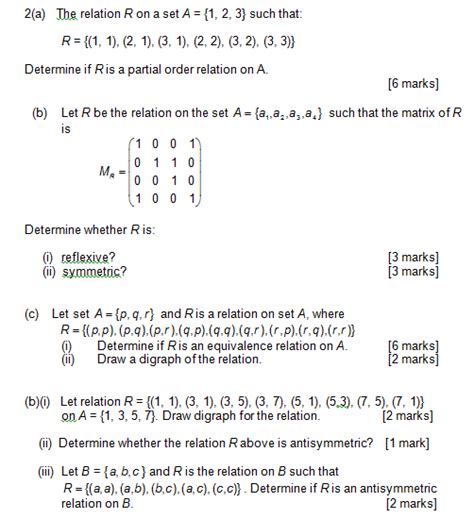 solved answer all the questions 1 a let r { 2 2 2 4