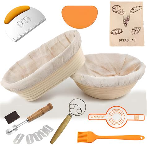 Pruchef Bread Making Tool Kit With Linen Liner And Accessories White Shop Today Get It