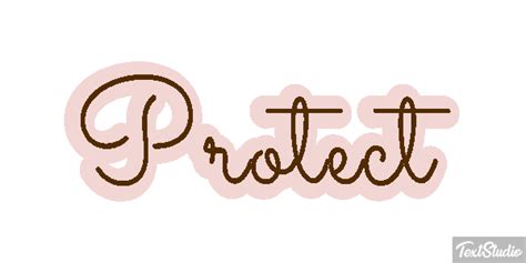 Protect Word Animated  Logo Designs