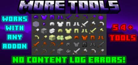 More Tools Minecraft Addon