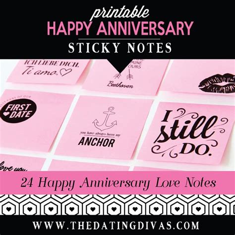 Printable Love Sticky Notes Sticky Notes Dating Divas Love Notes