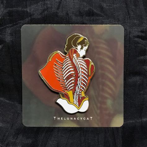 The Flayed Angel Enamel Pin Art And Anatomy T Etsy