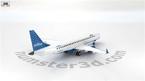 360 View Of Embraer E190 3d Model 3dmodels Store