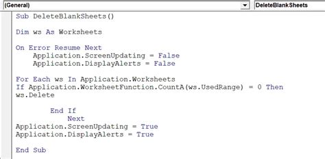 How To Delete Unused Or Blank Worksheets Macro How To Excel At Excel