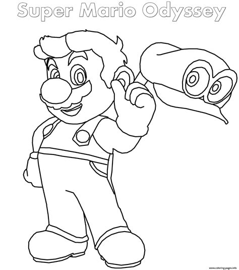 Super Luigi Odyssey Coloring Pages
