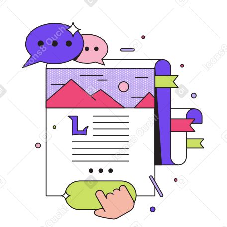 Blog Post Article Animated Illustration In GIF Lottie JSON AE