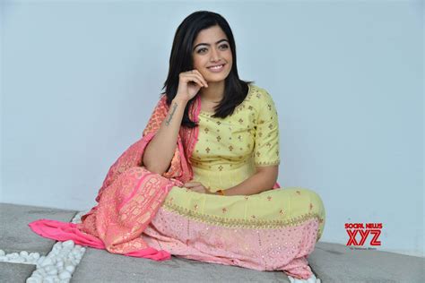 Actress Rashmika Mandanna Stills From Geetha Govindam Movie Promotions