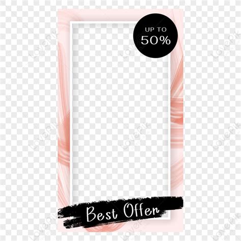 추상 브러쉬 폴라로이드 사진 프레임 일러스트 Instagram 분홍색 테두리삽화사회적인 Png 일러스트 무료 다운로드 Lovepik